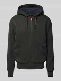 Superdry Sweatjacke mit Label-Stitching Modell Borg