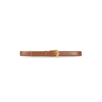 Elisabetta Franchi Lederg&uuml;rtel mit Logo-Details - - Accessories - Damen - Braun - 2XL