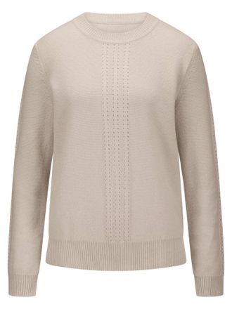 Fadenmeister Berlin Rundhals-Pullover Fadenmeister Berlin beige