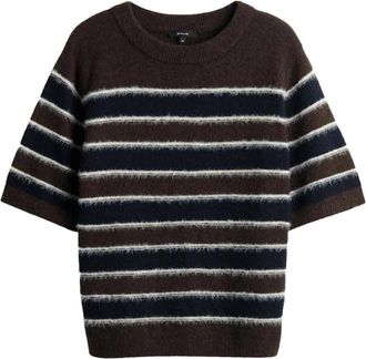 OPUS Pimota Stripe - - Knitwear - Damen - Braun - M