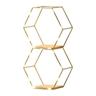 Generic Sechseckige Wandregale - schwebende Wandregale, Wandaufbewahrungsorganisator | Wabenregal mit Lichtern, geometrisches Wandregal f&uuml;r Wohnzimmer, K&uuml;che,