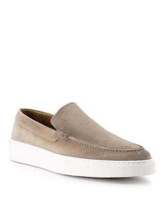 Rosso E Nero Herren Schuhe beige Veloursleder