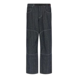Gramicci Homme, Jeans, Bleu, Taille: XL Japanese Chambray Double Knee Jeans