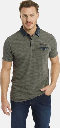 Jan Vanderstorm Poloshirt CAMILLO mit Kragen im Jeanslook
