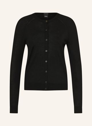HUGO BOSS Strickjacke Fonami schwarz