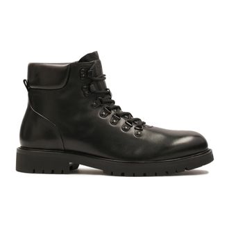 Kazar Schwarze Stiefel mit Metallschlaufen - - Shoes - Herren - Schwarzk - 45 EU