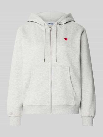 Pieces Relaxed Fit Sweatjacke aus Baumwoll-Mix Modell CHILLI