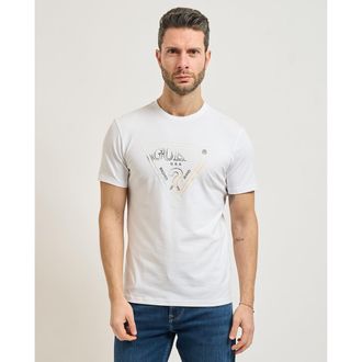 Guess T-shirt pour homme &agrave; col rond avec logo