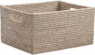 Aubry Gaspard Aubry Gaspard - Corbeille rangement en rotin 48 x 36 x 25 cm
