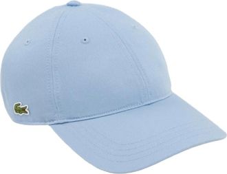 Lacoste Homme, Accessoires, Bleu, Taille: ONE Size Casquette en serg&eacute; de coton