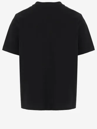 Casablanca Mens Organic Cotton T-Shirt Black T-Shirts And Polos