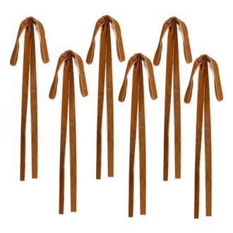 Generico Weihnachtsbaumschleifen, Schleifen mit Draht, festliche Dekoration, 6 St&uuml;ck, f&uuml;r Partys, Hochzeiten, Weihnachten, Festivals, Geschenke