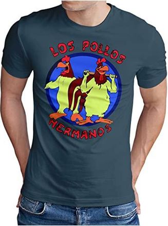 OM3 Parodie Los Pollos Hermanos T-shirt pour homme Crystal Meth Cook Walter Taille S à 5XL, denim, XXL