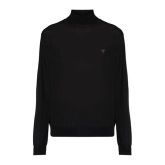 Versace Rollkragenpullover mit Medusa-Print - - Knitwear - Herren - Schwarzk - L
