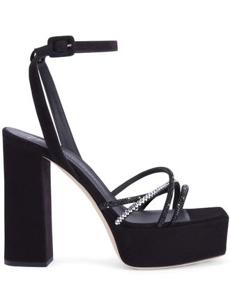 Giuseppe Zanotti sandales Arhama à plateforme 120 mm - Noir