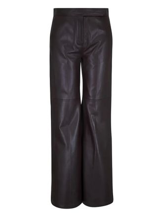 Dorothee Schumacher Hose aus Leder - Braun