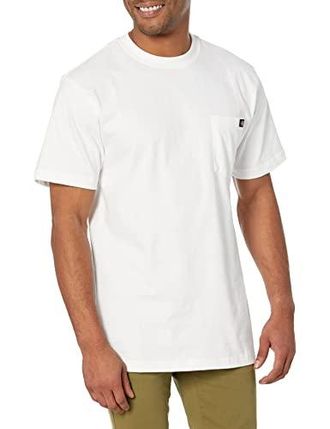 Dickies Homme, T-SHIRT DÉCONTRACTÉ MANCHES COURTES AVEC POCHE, White, 3XL