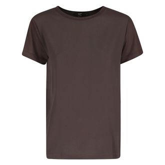 Seventy Femme, Tops, Brun, Taille: 36 FR T-Shirt Col Rond