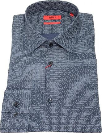 HUGO BOSS Blaues Logo Hemd Kenno Modell - - Shirts - Herren - Blau - S