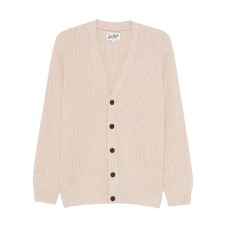 MC2 Saint Barth Homme, Pulls, Beige, Taille: L Herrison Rib Wool