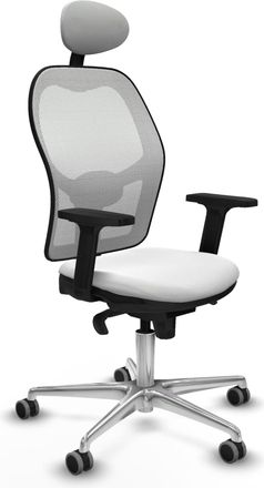 Piqueras y Crespo Jorquera Computerstuhl mit 2D-Armen, h&ouml;henverstellbarer Lendenwirbelst&uuml;tze und festem Kopfteil, ausgestattet mit 5 Positionen und eingespritztem Schau