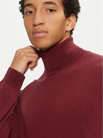 HUGO BOSS Hugo Rollkragenpullover San Thomas-M 50474174 Dunkelrot Slim Fit