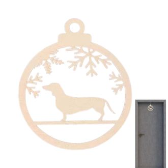 Generico Weihnachts-Hundeanh&auml;nger - Weihnachtsschmuck f&uuml;r Baum, handgefertigte Holzst&uuml;cke f&uuml;r Puppen mit Hundeklaue, Weihnachtsdekoration f&uuml;r Hochzeiten
