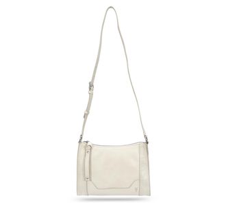 Frye Frye Damen Melissa Reißverschluss, Stilvolle Handtasche mit Verstellbarem Riemen und Taschen Umhängetasche, Oat