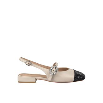 Alma En Pena Combi Slingback-Schuh - - Shoes - Damen - Beige - 39 EU