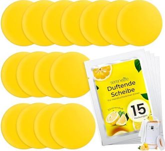 SereneLife Duftscheiben f&uuml;r Handtuchw&auml;rmer f&uuml;r Zuhause & Auto Duft f&uuml;r Aromatherapie, 15 Duftpads Mini Rund, Biologisch Abbaubar & Umweltfreundlich, f&uuml;r Langanha
