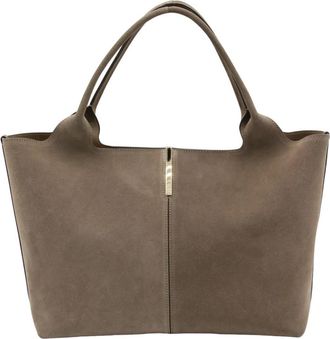Tod's Tods Hobo Bags - Spacious Tote Bag With Soft Suede-Like Texture - Gr. unisize - in Grau - f&uuml;r Damen