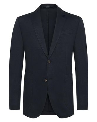 Joop Einreihiges Stretch-Sakko mit fallendem Revers, Slim Fit in