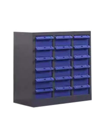 Generic Multifunktionaler Teile-Aufbewahrungsschrank, Kleinteile-Organizer, Frontschubladen und herausnehmbare Trennw&auml;nde, for Schrauben, Werkstatt, Garage(Bl