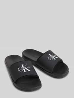 Calvin Klein Badeschuhe mit Logo Print