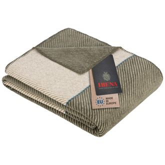 Ibena Austin Kuscheldecke 150x200 cm - gr&uuml;ne Decke, Pflegeleichte und kuschelweiche Baumwollmischung