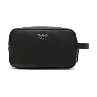 Emporio Armani Classic Pouch - - Bags - Herren - Schwarzk - ONE SIZE
