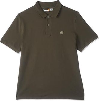 Timberland Oyster River TFO Polo SS (Standard) avec Logo sur la Poitrine pour Homme, Vert, XL
