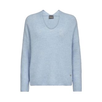 Mos Mosh MOS Mosh, Femme, Pulls, Bleu, Taille: 44 FR V-neck Tricots