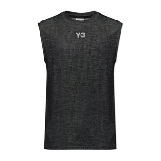 Yohji Yamamoto Homme, Tops, Noir, Taille: S D&eacute;bardeur &agrave; logo imprim&eacute;