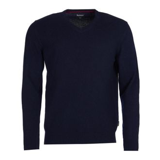 Barbour V-Ausschnitt Strickpullover - - Knitwear - Herren - Blau - S