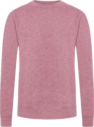 Tom Rusborg Weicher Rundhalspullover aus Merinowolle und Kaschmiranteil in