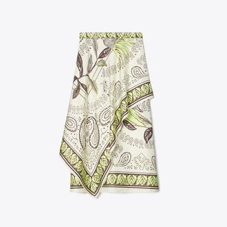 Tory Burch Damen Silk Scarf Wrap Skirt
