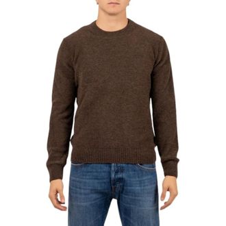 Gran Sasso Pull &agrave; col rond - Homme - Pulls - Brun - Taille: L