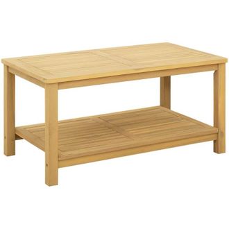 vidaXL Beistelltisch &Ouml;l-Natur 90 x 50 x 45 cm Massivholz Akazie vidaXL