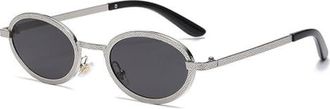 Generic Lunettes De Soleil Tendance For Hommes Et Femmes, Monture Ovale En M&eacute;tal, Style Petit Mod&egrave;le, Id&eacute;ales For Les F&ecirc;tes, Les Photos, Les Vacances Et Le Sh