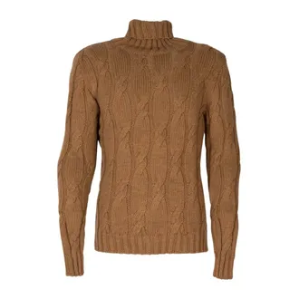 Xagon Man Pull &agrave; col roul&eacute; - Homme - Pulls - Brun - Taille: 2XL