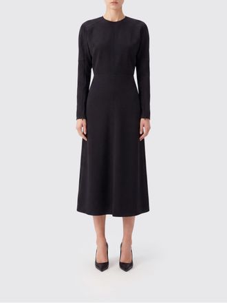 Victoria Beckham Dolman-Midikleid von aus Viskosemischung mit langen &Auml;rmeln