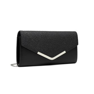 Miss Lulu Damen Clutch Elegante Umschlag Abendtasche mit Kette Hochwertige Handtasche für Hochzeit Party und Abschlussball