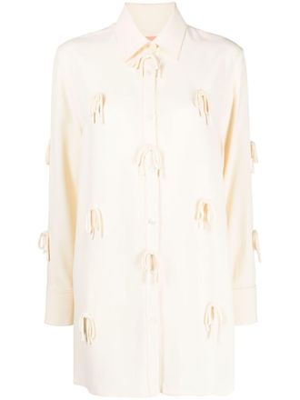 Viktor & Rolf chemise &agrave; d&eacute;tails de noeuds - Tons neutres