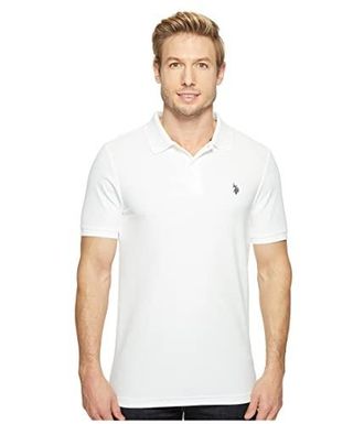 U.S.Polo Association Polo piqué Ultime, Blanc, Taille XL Homme